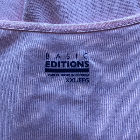 Basic Editions | Tops | Basic Editions Xxl Pink Tshirt | Poshmark
